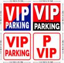ShubhFly 14 cm VIP Parking Sticker for Car Bike Pack of 4 Pcs ...
