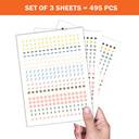 CLICKEDIN 1.5 cm Switch Board Stickers For Home Fan, Light,TV, Etc ...