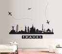 Design Decor 90 cm Travels World Famous Landmarks Travel Wall Decal ...