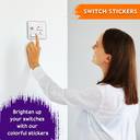 CLICKEDIN 1.5 cm Switch Board Stickers For Home Fan, Light,TV, Etc ...