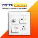 CLICKEDIN 1.5 cm Switch Board Stickers For Home Fan, Light,TV, Etc ...