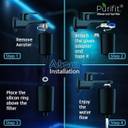 purifit Atom Shower & Tap Filter for Hard Water | Reduces Hair Fall ...