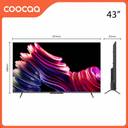 Coocaa Frameless 108 cm (43 inch) QLED Ultra HD (4K) Smart Google TV ...