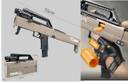 HALO NATION FMG9 EVA Soft Foam Shell Ejection Gun Toy Blaster Gun ...