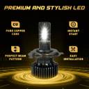 UNO MINDA H4 Premium LED Bulb 6000K white Light Headlight Car LED (12 V ...