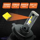 FABTEC High Power 150W H4 Car LED 6000K 12000LM Headlight Car LED (12 V ...