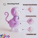 Toyco Wind Up Key Operated Jumping Monkey Toys Set with 360 degree ...