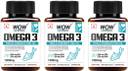 WOW Life Science Omega-3 Fish Oil 1300 mg Triple Strength - 550mg EPA ...