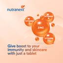 NutraNext Vitamin C + Vitamin D3 + Vitamin A + Zinc Chewable Tablets ...