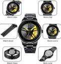 SHEEEN Spinning car wheel rotating gyro wrist watch Car wheel watch ...