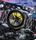 SHEEEN Spinning car wheel rotating gyro wrist watch Car wheel watch ...