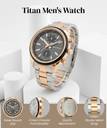 Titan NQ1733KM03 Titan Workwear Multifunction Black Dial TwoToned SS ...