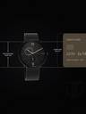 Titan Titan Slim Multifunction Black Dial Black Stainless Steel Strap ...