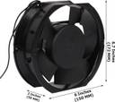BalRama 6 inch 220v AC Axial Cooling Fan OVAL Shape Industrial 6" Panel ...