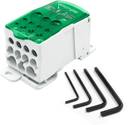 amiciSolar 250A Heavy-Duty Terminal Block Junction Box Multiple Output Ports Multiple Output ...