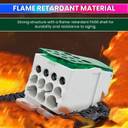 amiciSolar 250A Heavy-Duty Terminal Block Junction Box Multiple Output ...