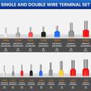 Zorbes Wire Ferrule Kit 1200Pcs Electrical Connector Set Wire Connector ...