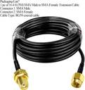 ABONIX RG58 (LMR200) SMA Jumper Cable SMA Male to SMA Female Coaxial ...