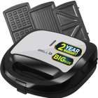 iBELL SM3010M 3-in-1 Sandwich Maker, 1300W, Auto-Temp Control ...