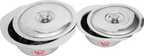 Metking Stainless Steel Donga Set with Lid - 2-Piece Serving Bowls ...