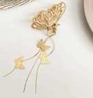 sparkal Korean Butterfly Golden Hair Clature For Girls And Womens Pack ...