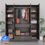 Wakefit Engineered Wood 4 Door Wardrobe Price in India Buy Wakefit Engineered Wood 4 Door Wardrobe online at Flipkart