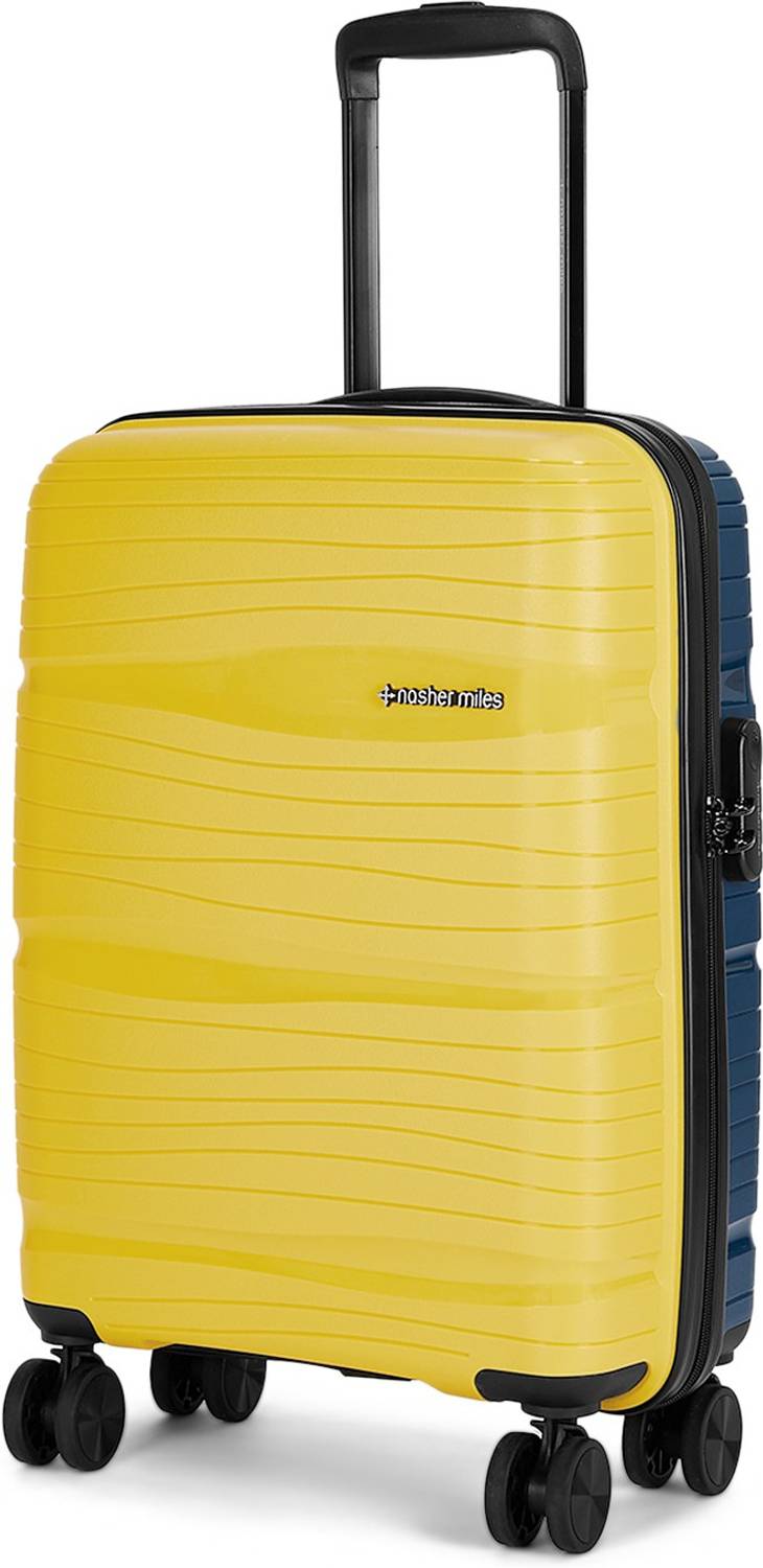NASHER MILES Nicobar Hard-Sided Polypropylene Cabin Luggage Yellow and ...