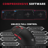 EVOFOX Phantom Air Wireless Ambidextrous Optical Gaming Mouse Tri-Mode ...