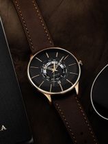 Titan Titan World Time With Date Black Dial Brown LeatherStrap Analog ...
