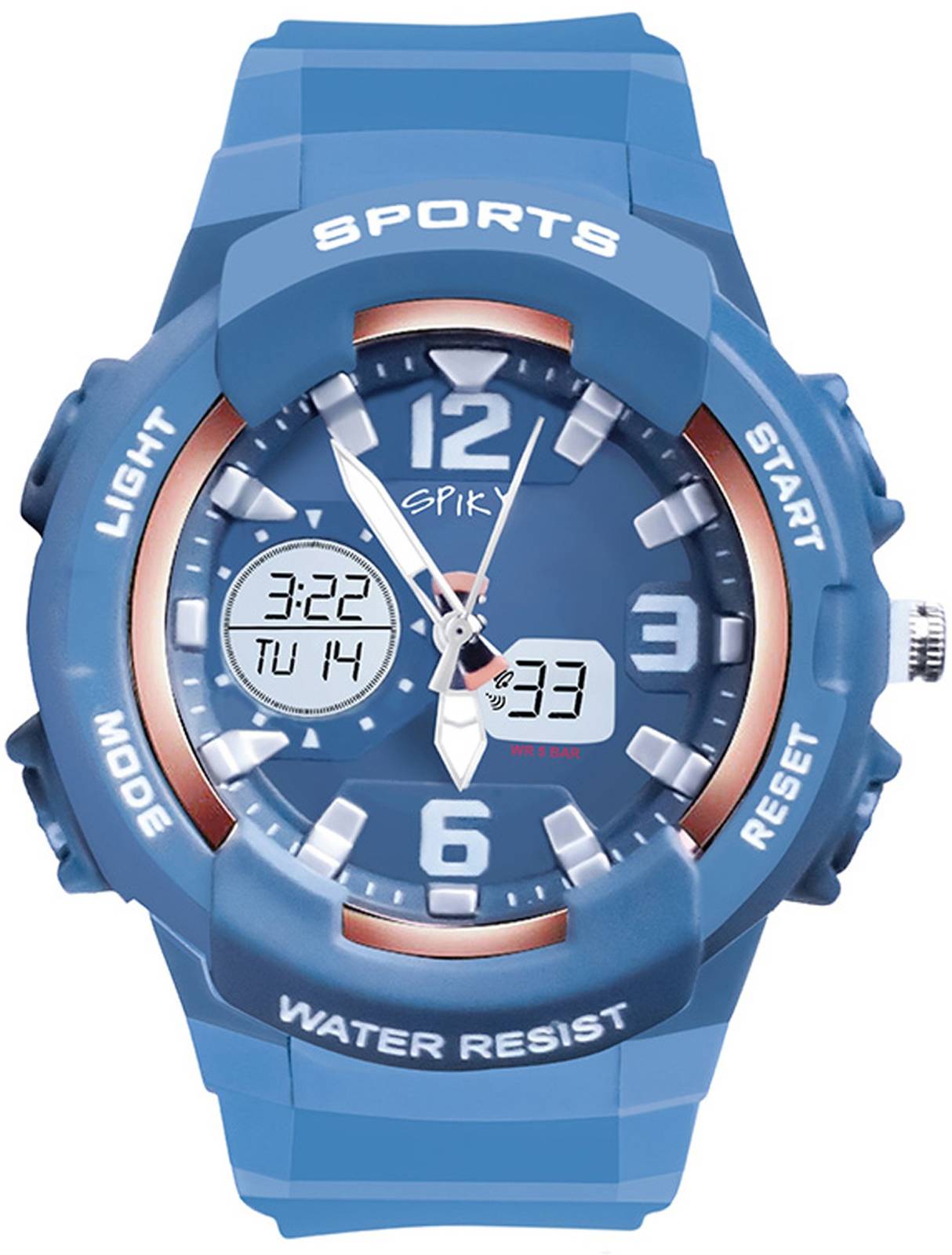Spiky Spiky Dual Time New Generation Digital Analogue Watch for Kids ...