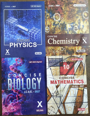 Selina ICSE Concise Textbooks Combo For Class 9, Physics, Chemistry ...