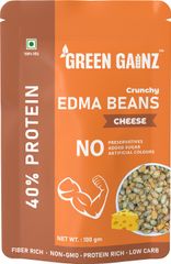 Green Gainz Roasted Edma Beans (Edamame) Masala Flavour | 100% Veg High ...