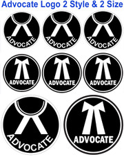 Jacklabels 10 cm Advocate Logo Waterproof Sticker for Car and Bike ...