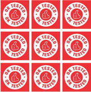 Stikor 2 cm OK Tested Stickers for Quality Check 20 mm Square 1500 ...