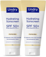 Undry Sunscreen - SPF 50+ PA+++ Hydrating Sunscreen for Dry Skin (50g ...