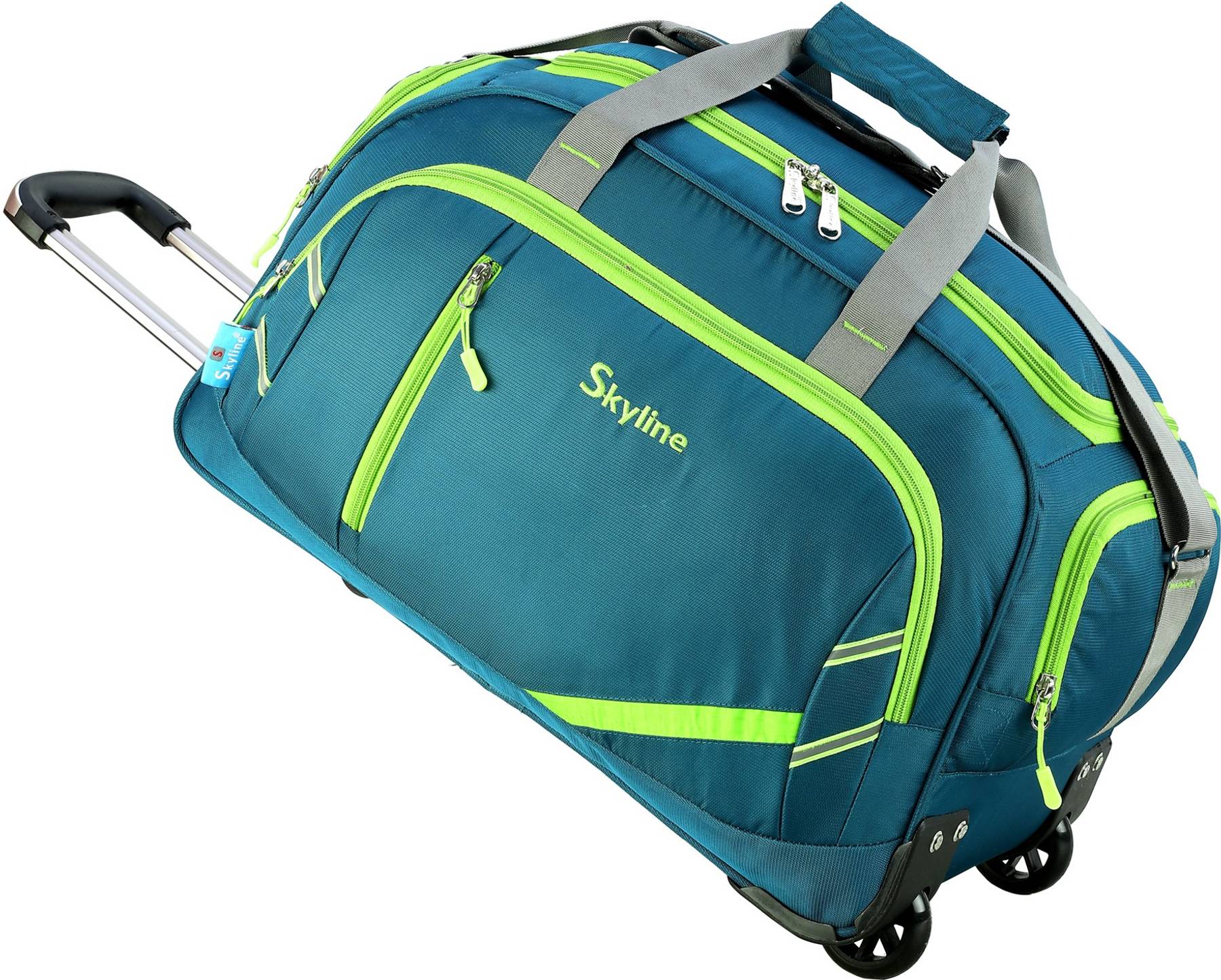 SKYBAGS (Expandable) HUSTLE DFT 55 GREEN Duffel With Wheels (Strolley ...