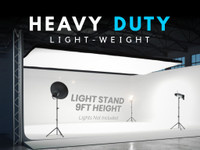 DIGITEK Lightweight & Portable 9 Feet Aluminum Alloy Studio Light Stand ...