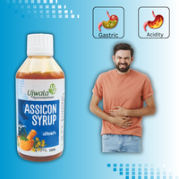 UJWALA AYURVEDASHRAM Assicon Syrup, Gas relief, Acidity relief, Reduce ...