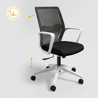 Godrej Interio Sally Mid Back Fabric Office Arm Chair Price in India ...