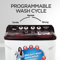 Intex 8 kg With Air Dry Technology, Pulsator Design, Magic Filter Semi ...