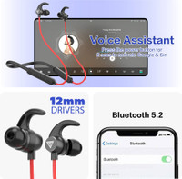 TECHFIRE FIRE-145 -36 Hours Playtime Neckband hi-bass Wireless ...