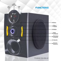 Buy Target TT-D5142 FM-USB-BT 5.1 Channel Multimedia Speakers 6.5" SUBWOOFERS 165 W Bluetooth ...