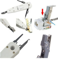 EXPERTRONICS Crimping Tool + LAN Tester + RJ 45 Connectors Cable Plug ...