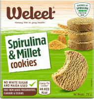 Weleet Spirulina & Millet Digestive Healthy Cookies |Free of White ...