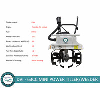 DVI 63CC MINI POWER TILLER|CULTIVATOR|WEEDER USED FOR WEEDING FOR ...