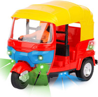 RAGVEE Auto Rickshaw with Lights & Music Sound Bump & Go Pull Back ...