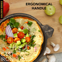 Sumeet Gold Series Pre Seasoned Cast Iron Appachatti for Vellapam ...