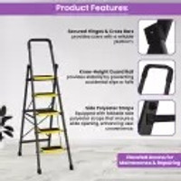 Asian Paints TruCare Home Elite 5-Steps Ladder, Steel Steps, Foldable ...