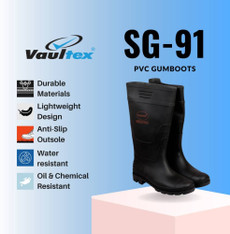 Vaultex PVC Industrial Purpose Super Safety Lightweight Gum Boots Boots ...