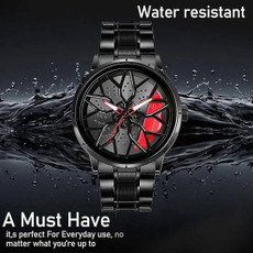 Spinner Men’s Rotating Wheel Dial Analog Watch A36 Car wheel | Spinning ...